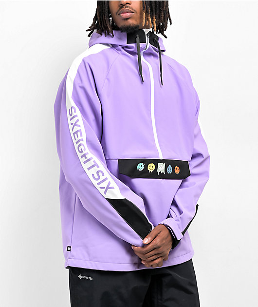 686 x Grateful Dead Purple Anorak Snowboard Jacket | Zumiez