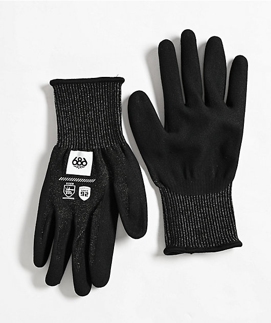 686 Waterproof Project 2-Pack Black Pipe Gloves | Zumiez
