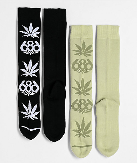 686 x HUF 2 Pack Snow Socks | Zumiez
