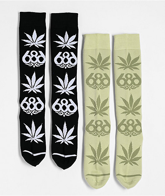 686 x HUF 2 Pack Snow Socks | Zumiez
