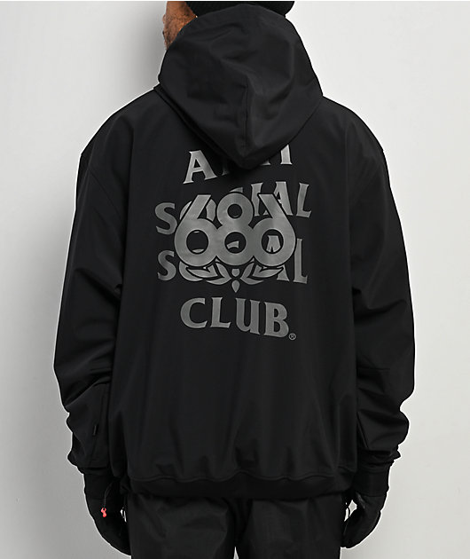 687 x AntiSocialSocialClub F1 Black 10K Hoodie | Zumiez