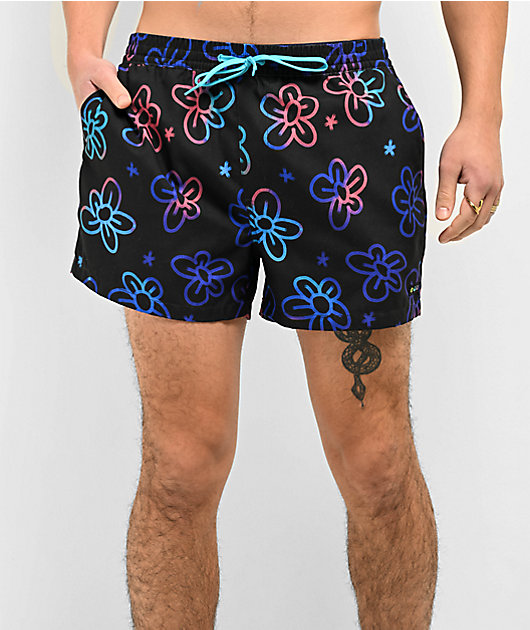 A-Lab Skippy Black Board Shorts | Zumiez