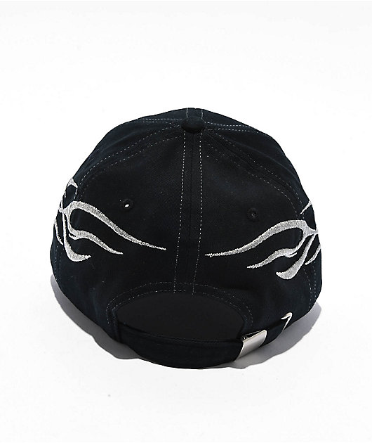 A Lost Cause Cursed Black Strapback Hat | Zumiez