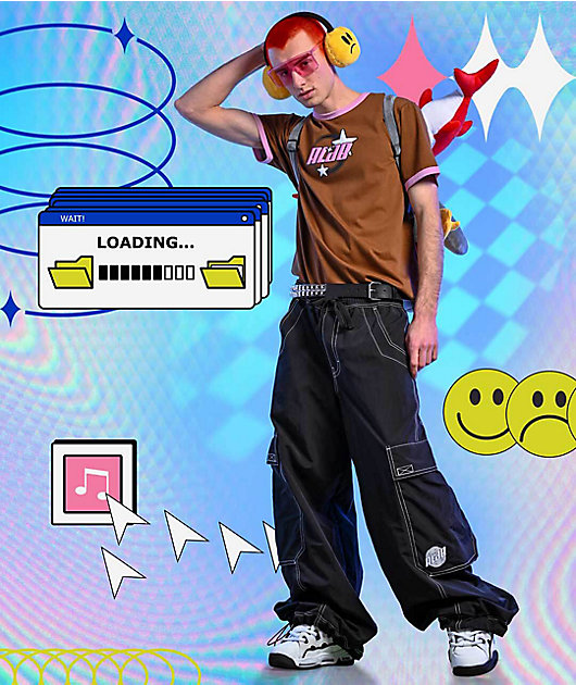 A.LAB Astro Brown Ringer T-Shirt | Zumiez