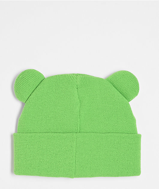 A.LAB Bright Green Frog Beanie | Zumiez