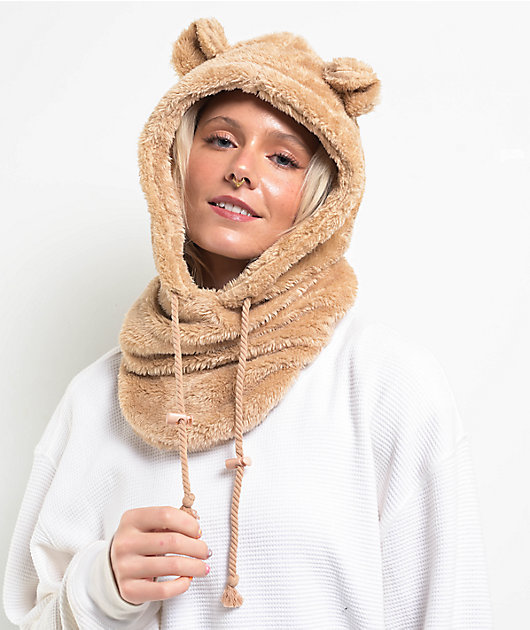 A.LAB Brown Plush Bear Snood | Zumiez