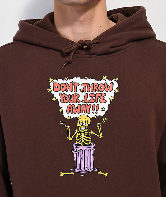 A.LAB Bucket Of Bones Brown Hoodie | Zumiez