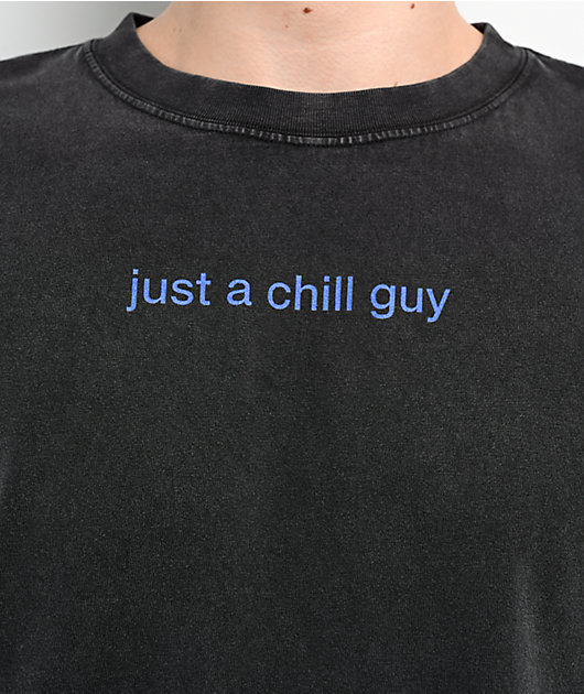 A.LAB Chill Guy Black Wash T-Shirt | Zumiez