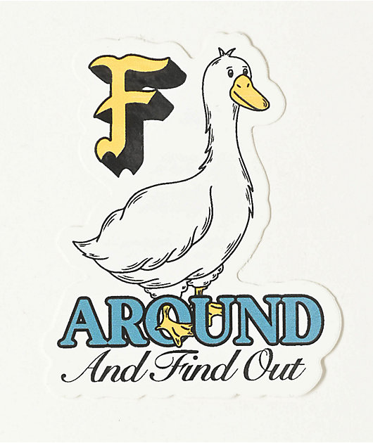 A.LAB F Around And Find Out Sticker | Zumiez