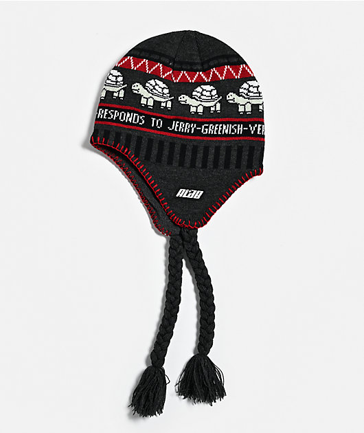 A.LAB Jerry Turtle Grey Flap Beanie | Zumiez