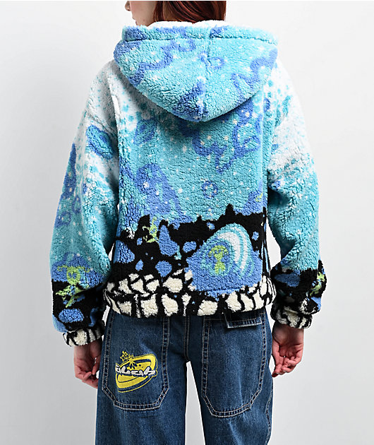 A.LAB Kadley Icy Outer Space Sherpa Hoodie | Zumiez