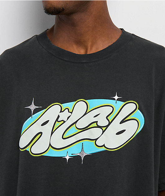 A.LAB Lava Lost Logo Black T-Shirt | Zumiez