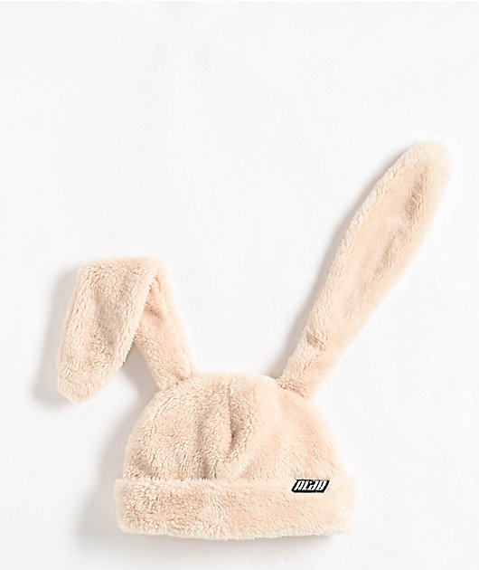 A.LAB Natural Plush Bunny Beanie | Zumiez