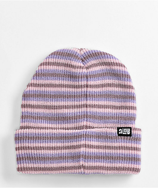 A.LAB Sheridan Gold Star Pink & Purple Beanie | Zumiez