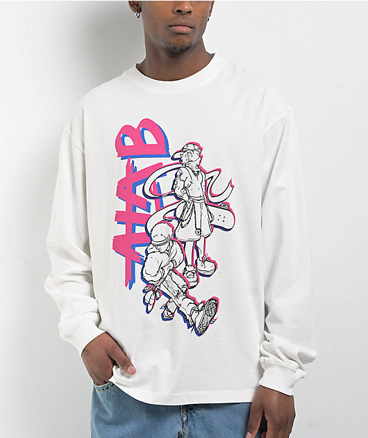 A.LAB Squad Exe White Long Sleeve T-Shirt | Zumiez