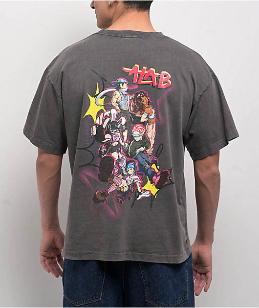 A.LAB Squad Washed Black T-Shirt | Zumiez