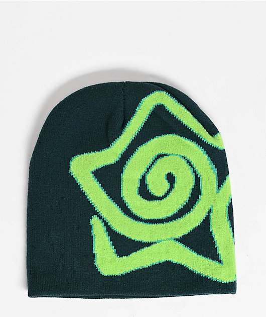 A.LAB Star Gable Green Skully Beanie | Zumiez