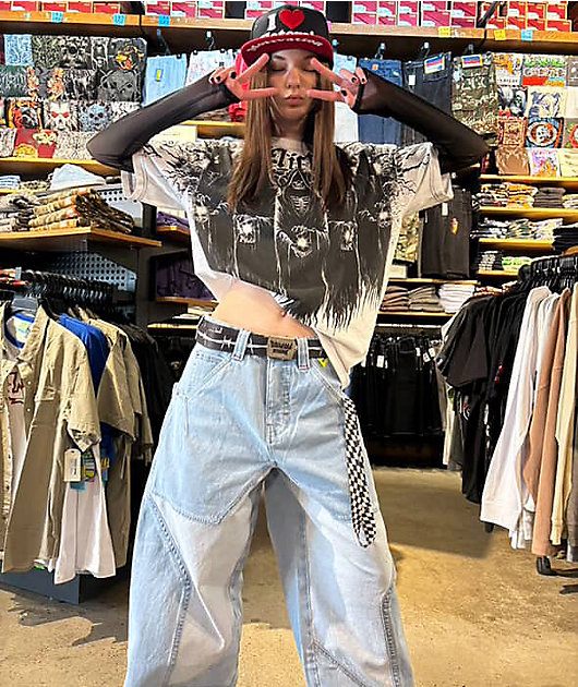 A.LAB Star Mega Rave Light Blue Jeans | Zumiez