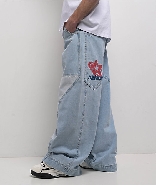 A.LAB Star Mega Rave Light Blue Jeans | Zumiez