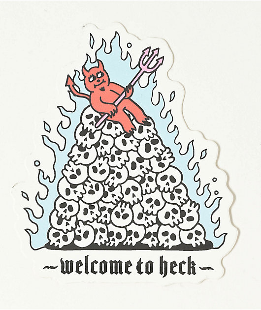A.LAB Welcome To Heck Sticker | Zumiez
