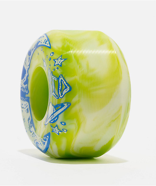 Acid Chemical Moon 52mm 99a Green Swirl Skateboard Wheels | Zumiez