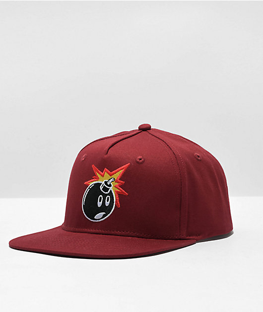 Adam Bomb Burgundy Snapback Hat | Zumiez