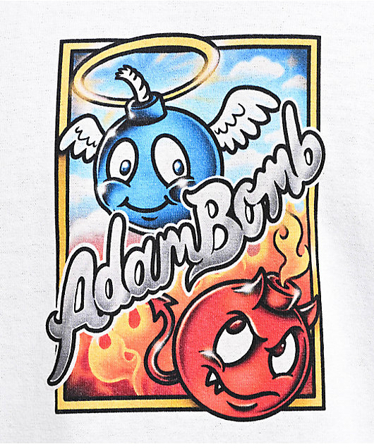 Adam Bomb Decisions White T-Shirt | Zumiez