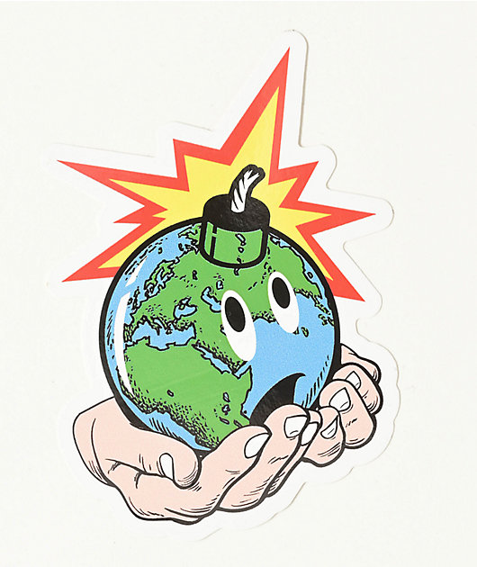Adam Bomb Earth Bomb Sticker | Zumiez