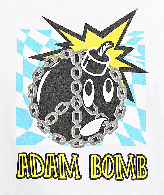 Adam Bomb Peace Chain White T-shirt | Zumiez