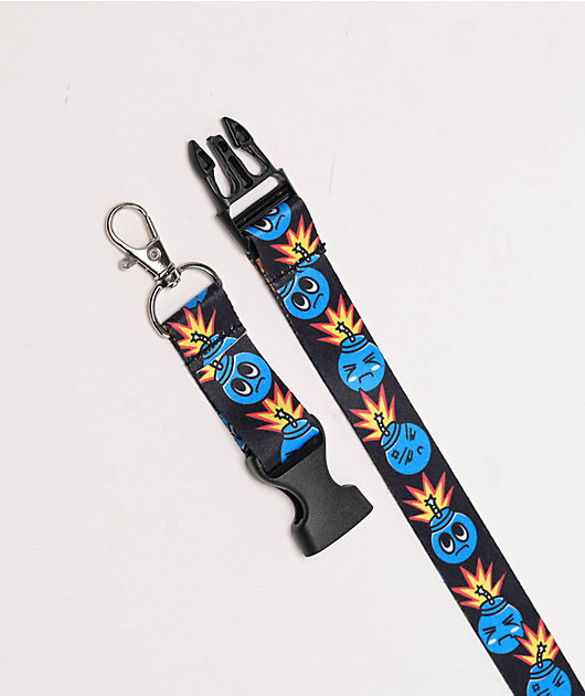 Adam Bomb Threes Company Black Lanyard | Zumiez