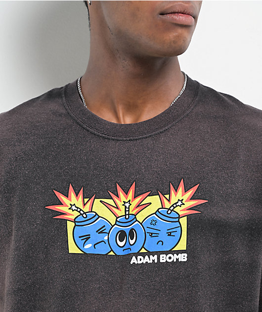 Adam Bomb Threes Company Black Wash T-Shirt | Zumiez