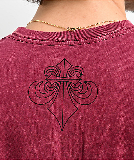 Affliction Black Knight Burgundy T-Shirt | Zumiez