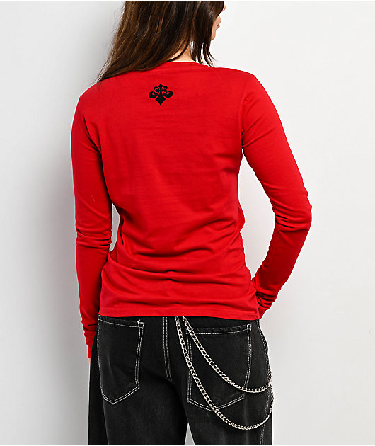 Affliction Dark Attack Red Long Sleeve T-Shirt | Zumiez