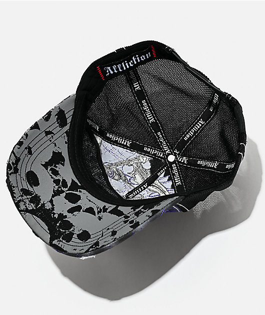Affliction Darkness Falls Black Trucker Hat | Zumiez