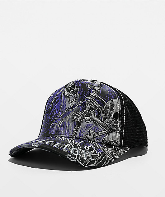 Affliction Darkness Falls Black Trucker Hat | Zumiez