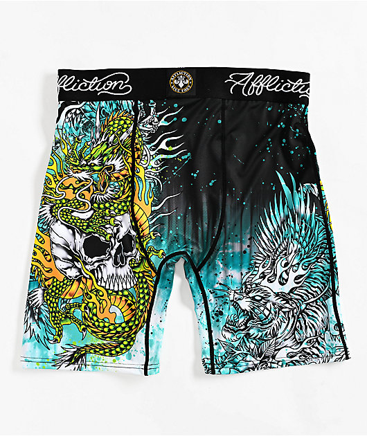 Affliction Fable Blue Boxer Briefs | Zumiez