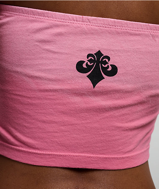 Affliction Flaming Dragon Pink Tube Top | Zumiez