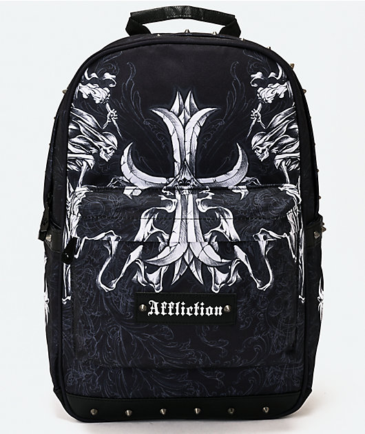 Affliction Jump Black Backpack | Zumiez