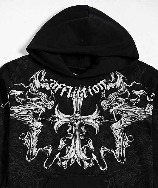Affliction Kids Jump Black Hoodie | Zumiez