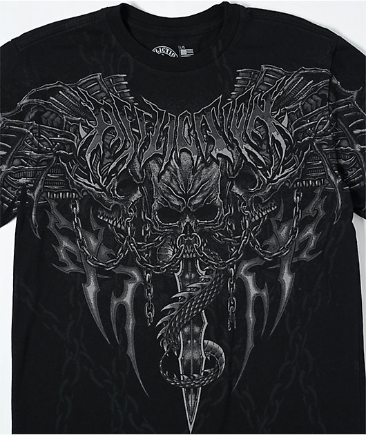 Affliction Kids Primal Tech Black Lava T-Shirt | Zumiez