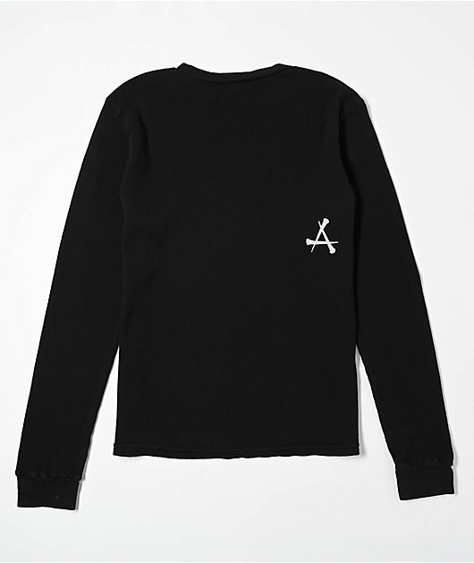 Affliction Kids Winged Up Black Lava Thermal Long Sleeve T-Shirt | Zumiez