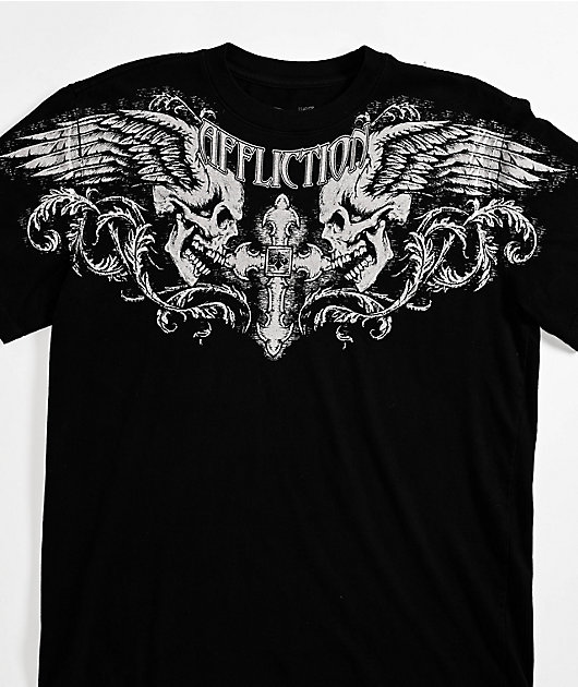 Affliction Kids Winged Up Black T-Shirt | Zumiez