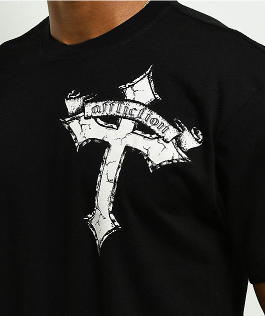 Affliction Live Fast Reflective Black T-Shirt | Zumiez