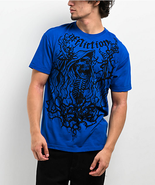 Affliction Misfits Sorrow Blue T-Shirt | Zumiez