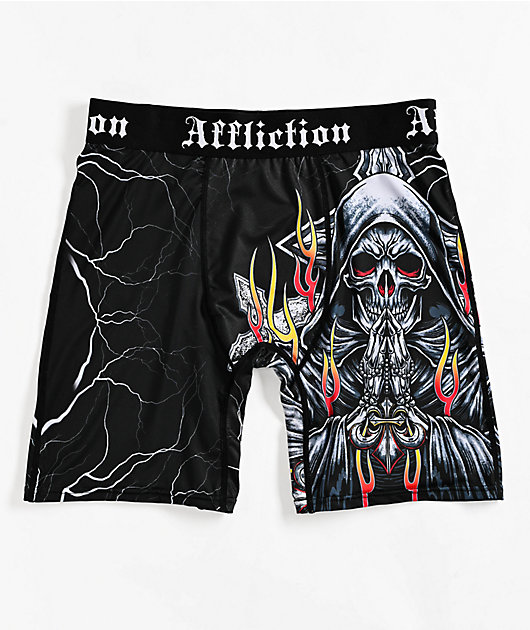 Affliction Phantom Fire Black Boxer Briefs | Zumiez