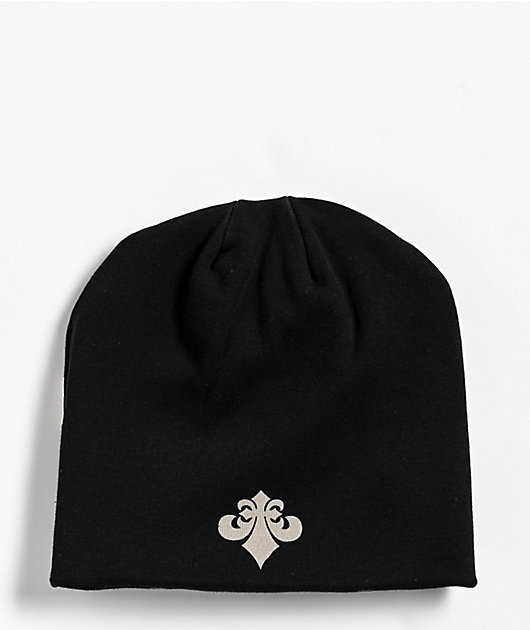 Affliction Prayer Nails Black Reversible Skully Beanie | Zumiez