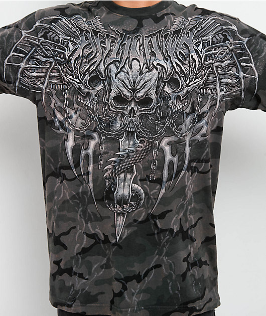 Affliction Primal Tech Black T-Shirt | Zumiez
