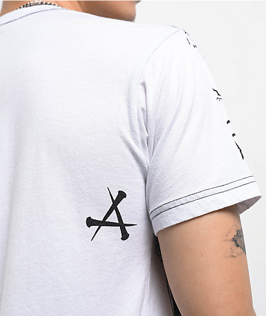 Affliction Shadow White T-Shirt | Zumiez