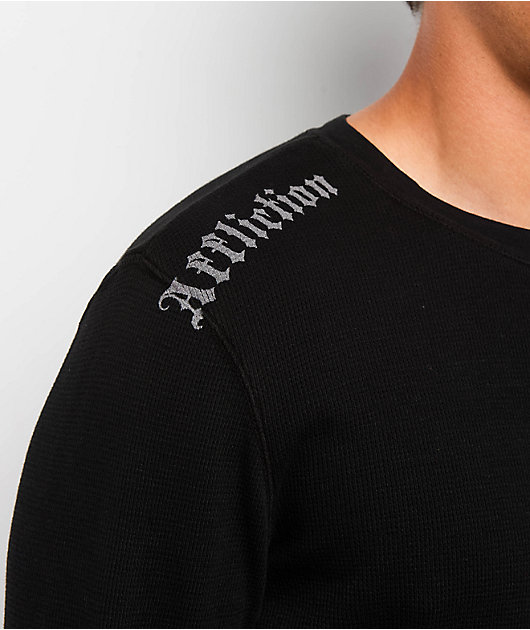 Affliction Shrouded Night Black Thermal Long Sleeve T-Shirt | Zumiez