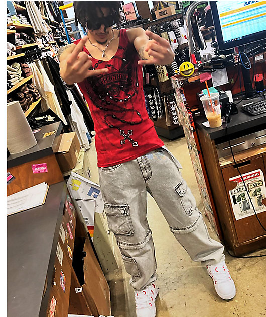 Affliction Sythe Red Tank Top | Zumiez